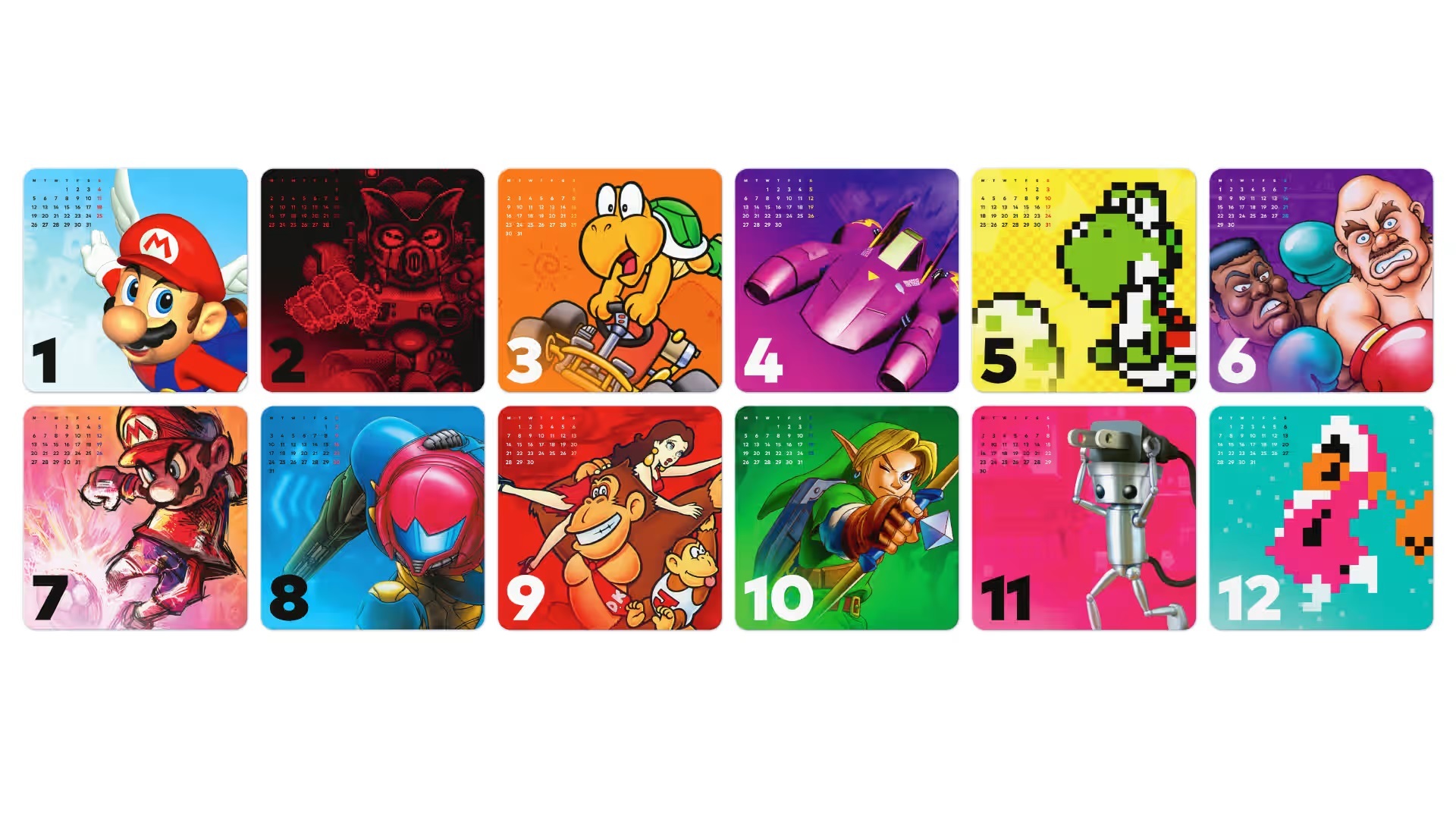 Nintendo wprowadza kalendarze na rok 2026 jako ekskluzywne w My ...
