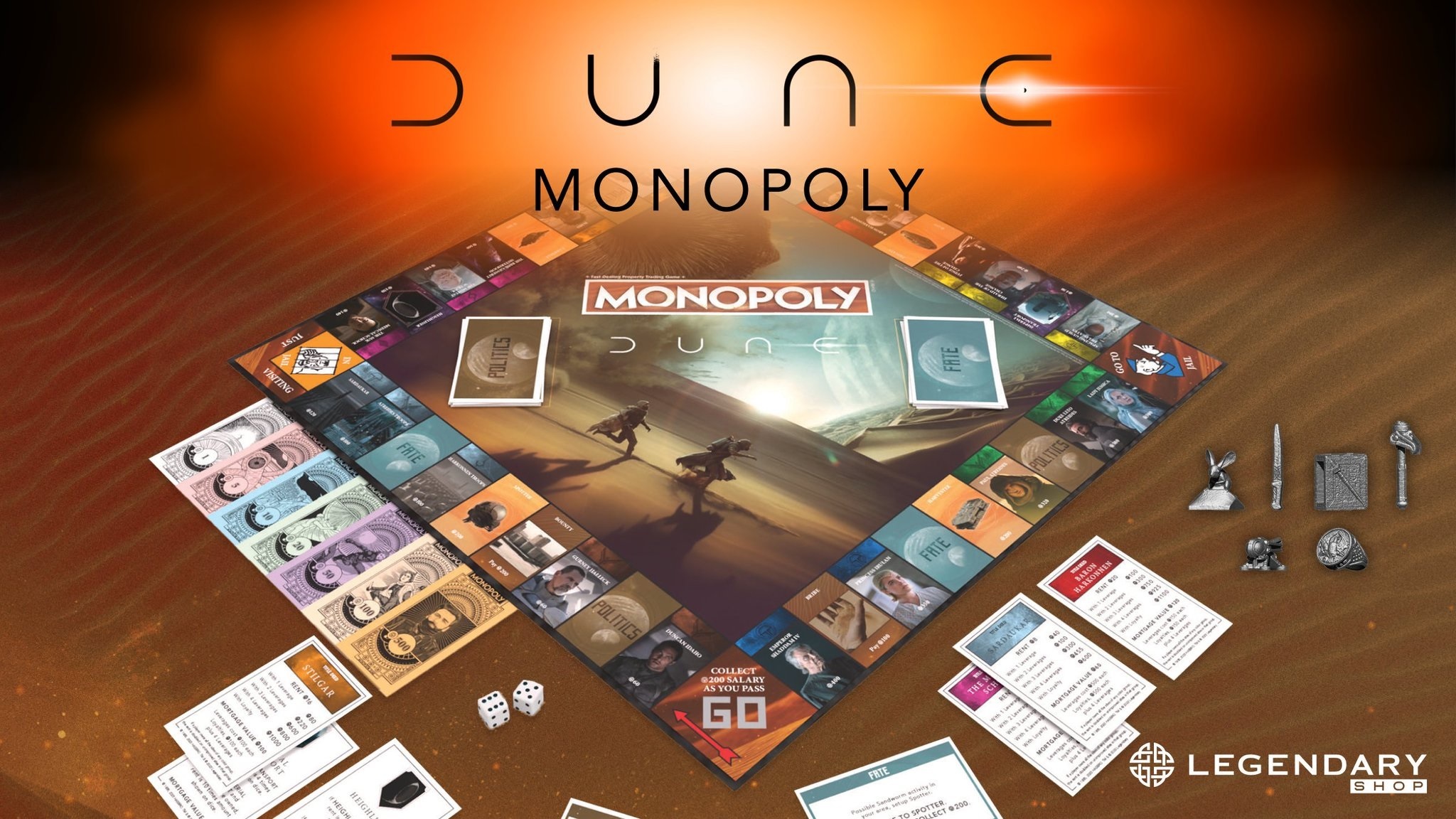 Diuna ma teraz swój własny zestaw monopoli - Dune: Part Two - Gamereactor